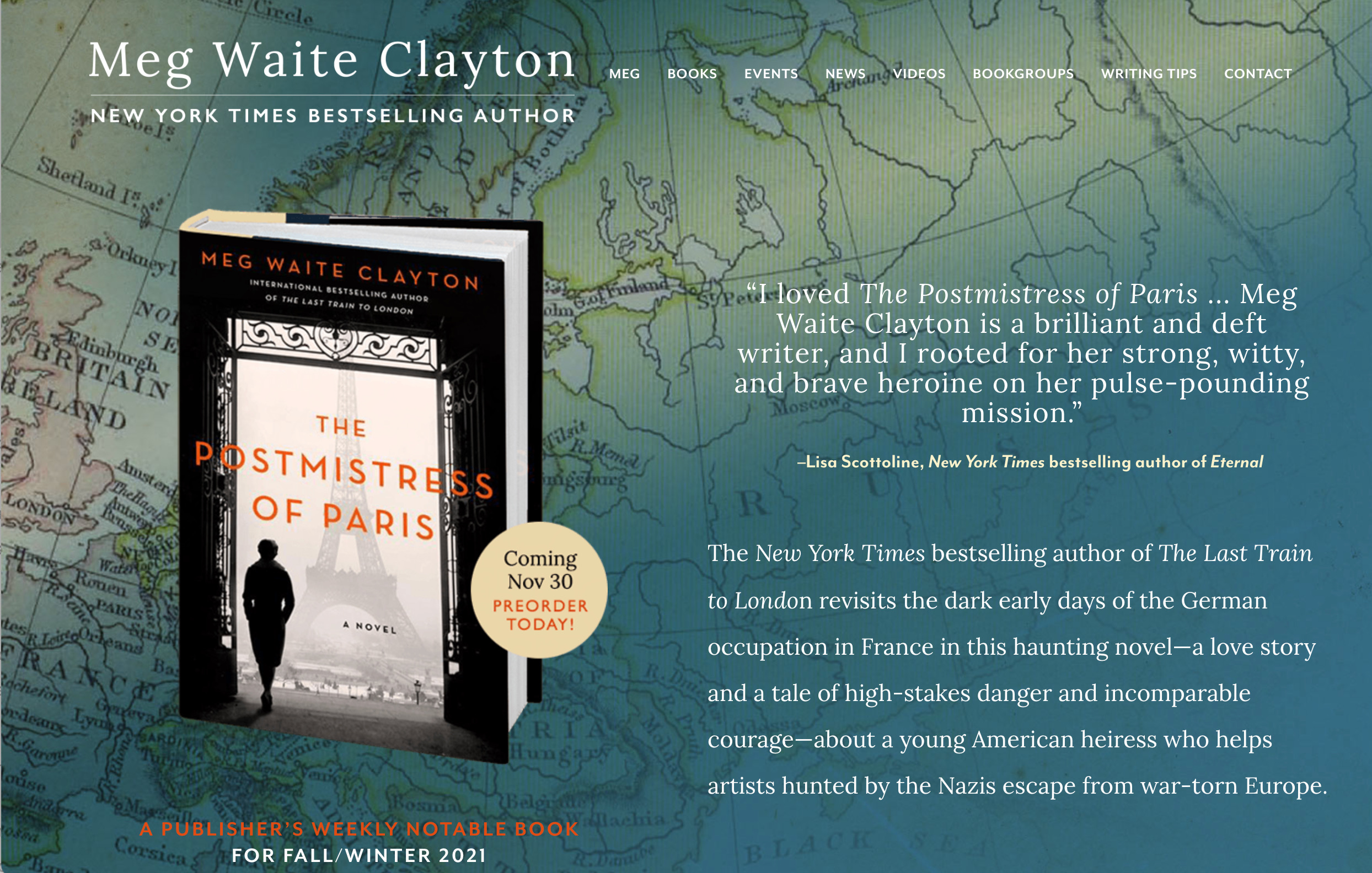 Home - Meg Waite Clayton